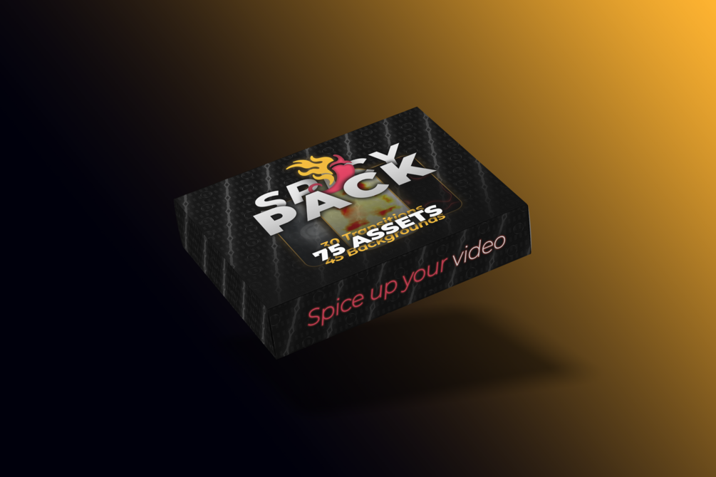 SPICY PACK - BACKGROUNDS AND TRANSITIONS | 75 ASSETS FOR YOUR VIDEO