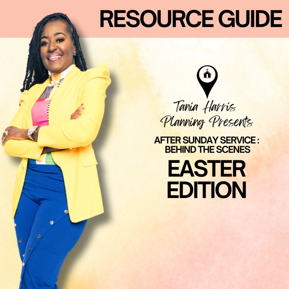 After Sunday service/Behind the scenes: Easter Edition with Tania Harris (Digital Resource Guide)