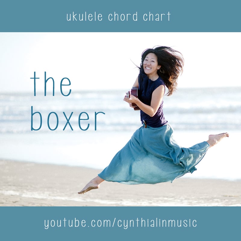 THE BOXER - Ukulele Chord Chart
