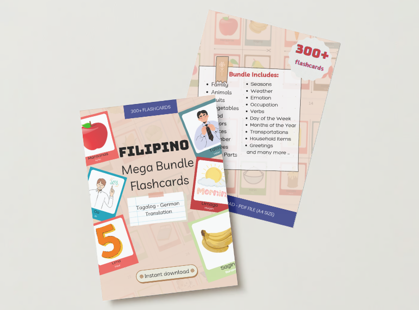 Tagalog-German MEGA BUNDLE Flashcards