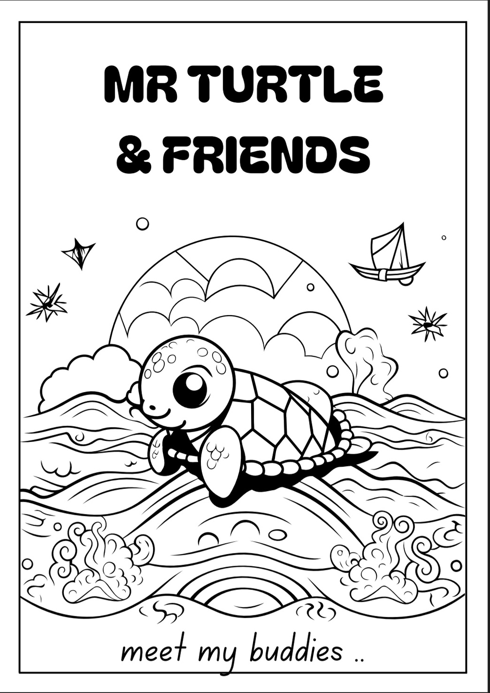 MR TURTLE COLORING BOOK