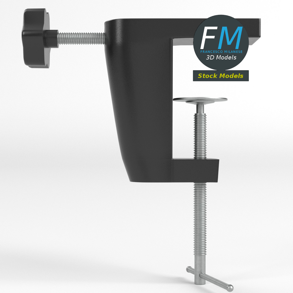 3D MODEL - Clamp for desktop lamp 2