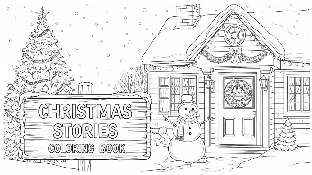 Christmas Stories Colouring Book