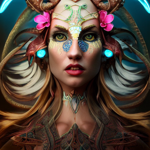 Fantasy Goddess portrait Wall Art