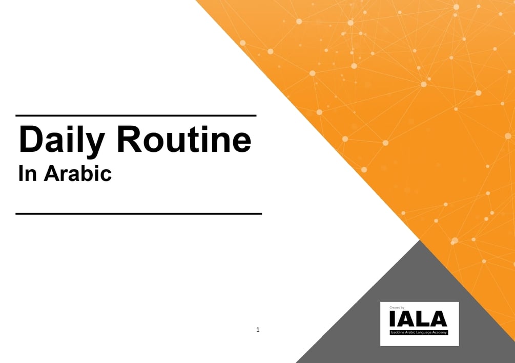 Daily Routine in Arabic