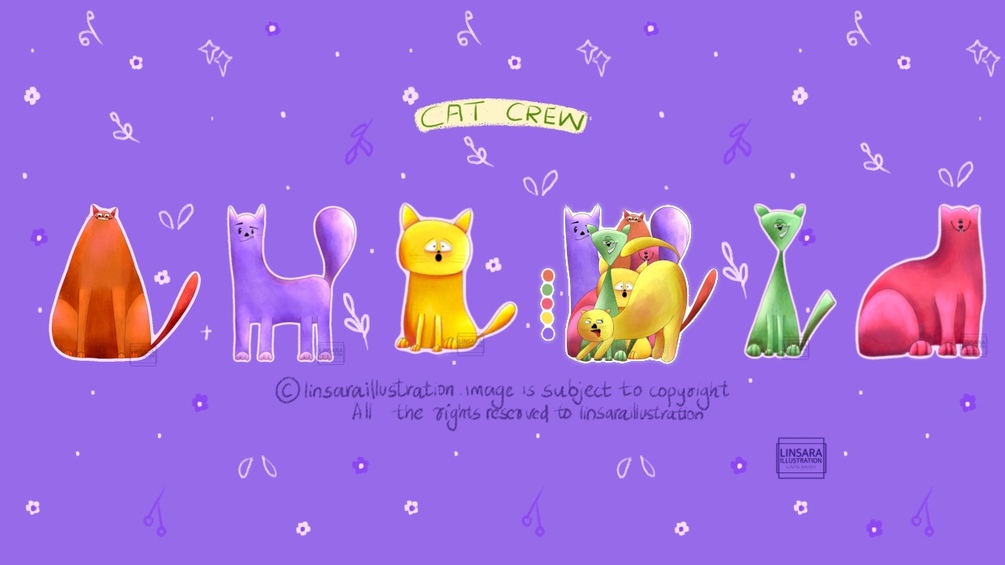 June's Art Digital Bundle "The Cat Crew"
