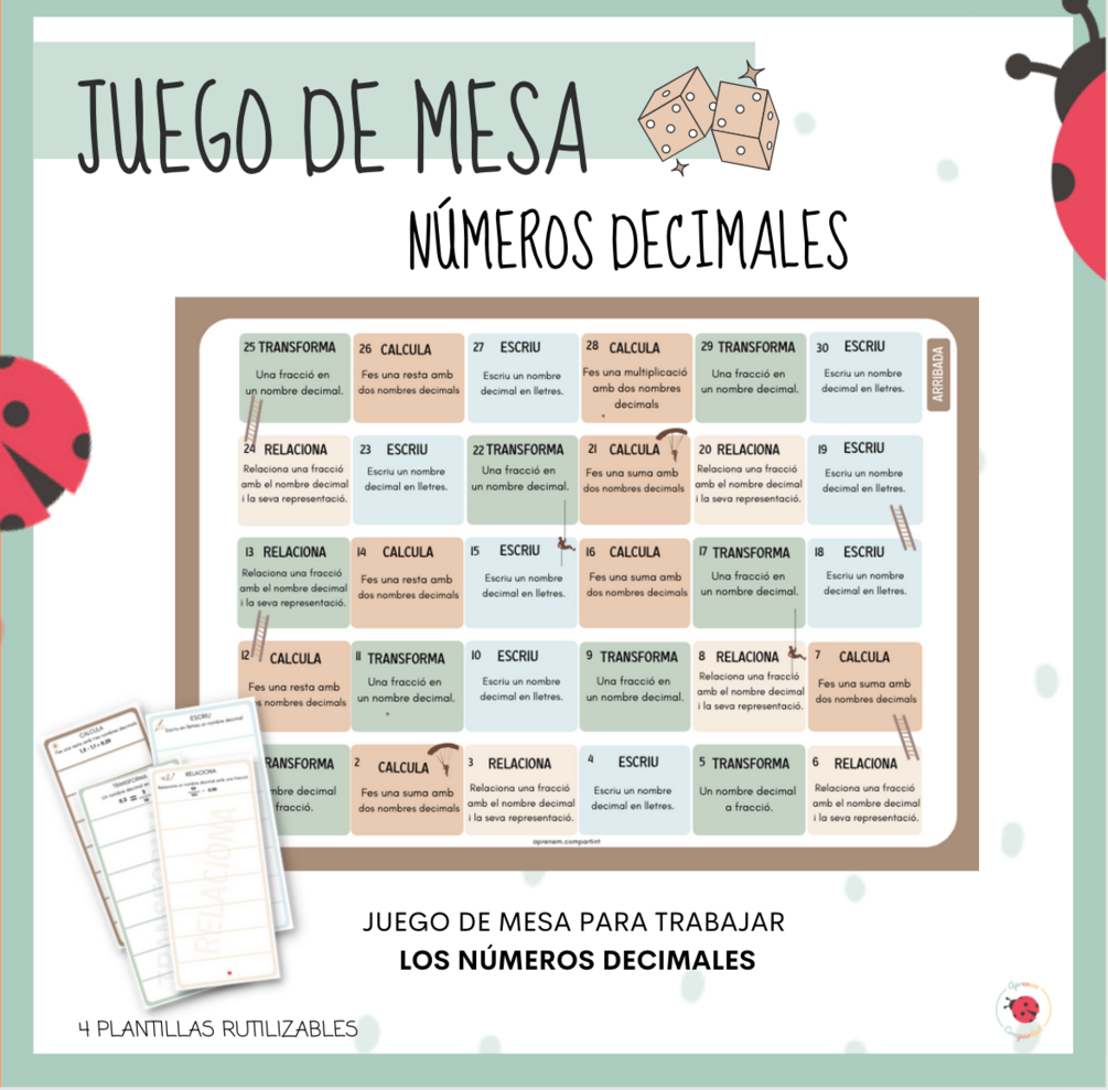 Decimat - JUEGO DE MESA MATEMÁTICO (Català i Castellà)