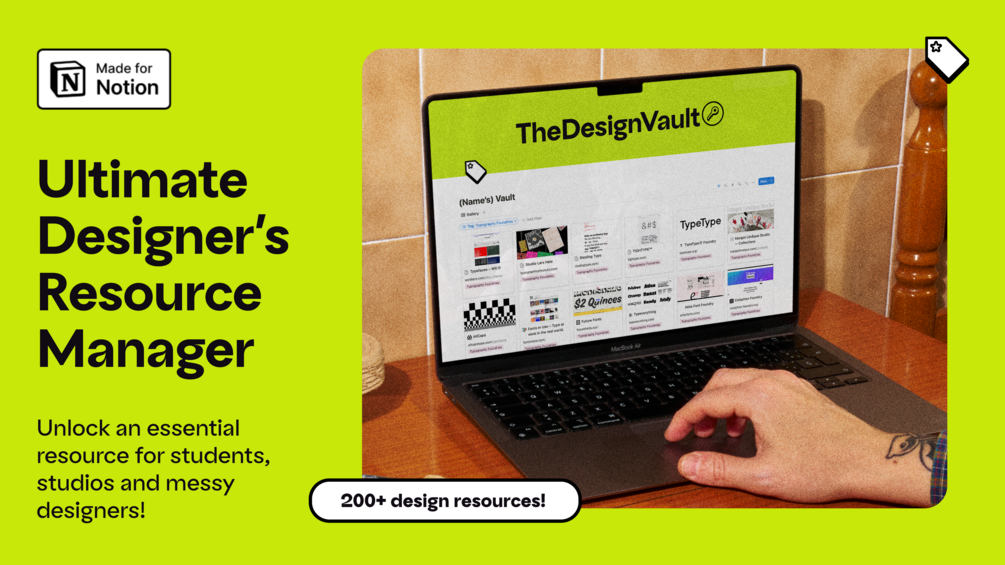 Ultimate Designer's Resource Manager | Notion Template