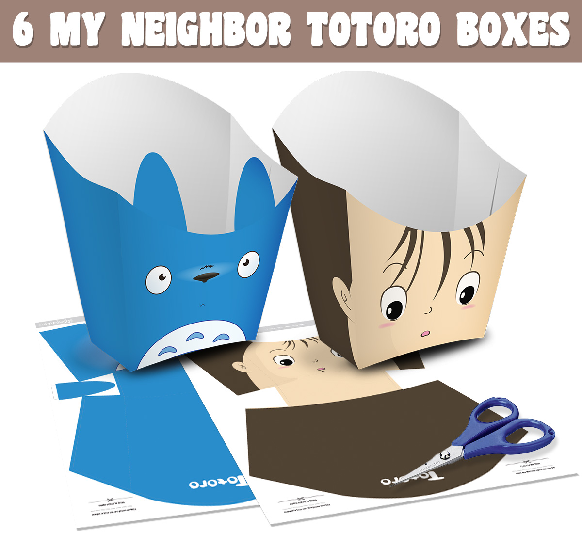 6 Totoro Boxes