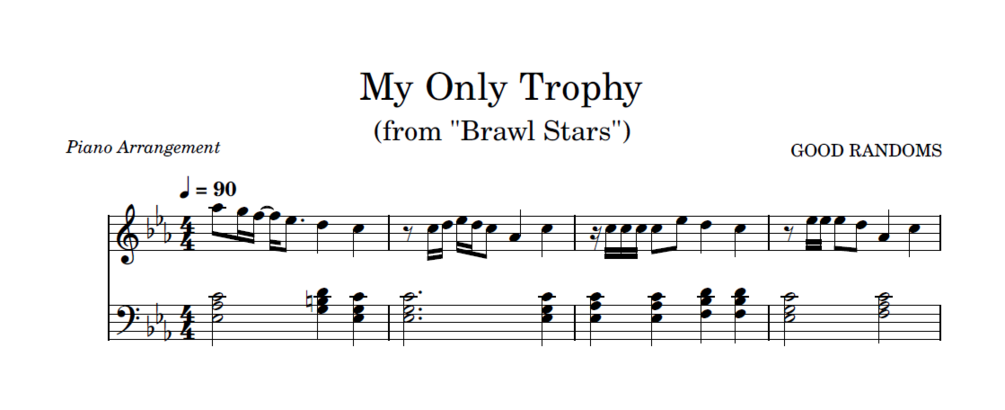 GOOD RANDOMS - My Only Trophy