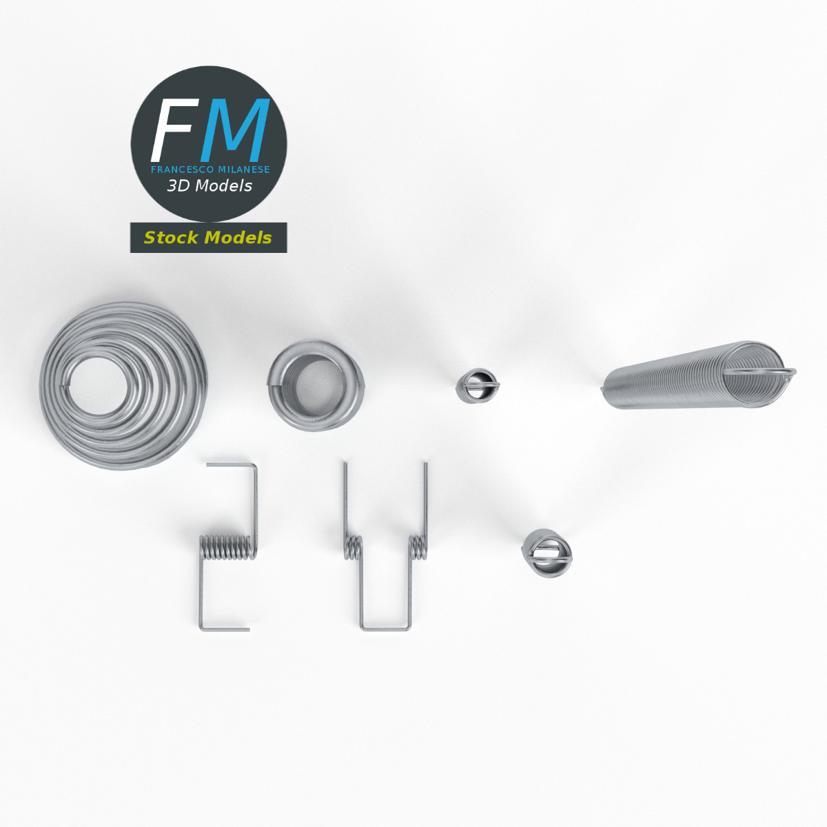 3D MODEL - Hardware springs