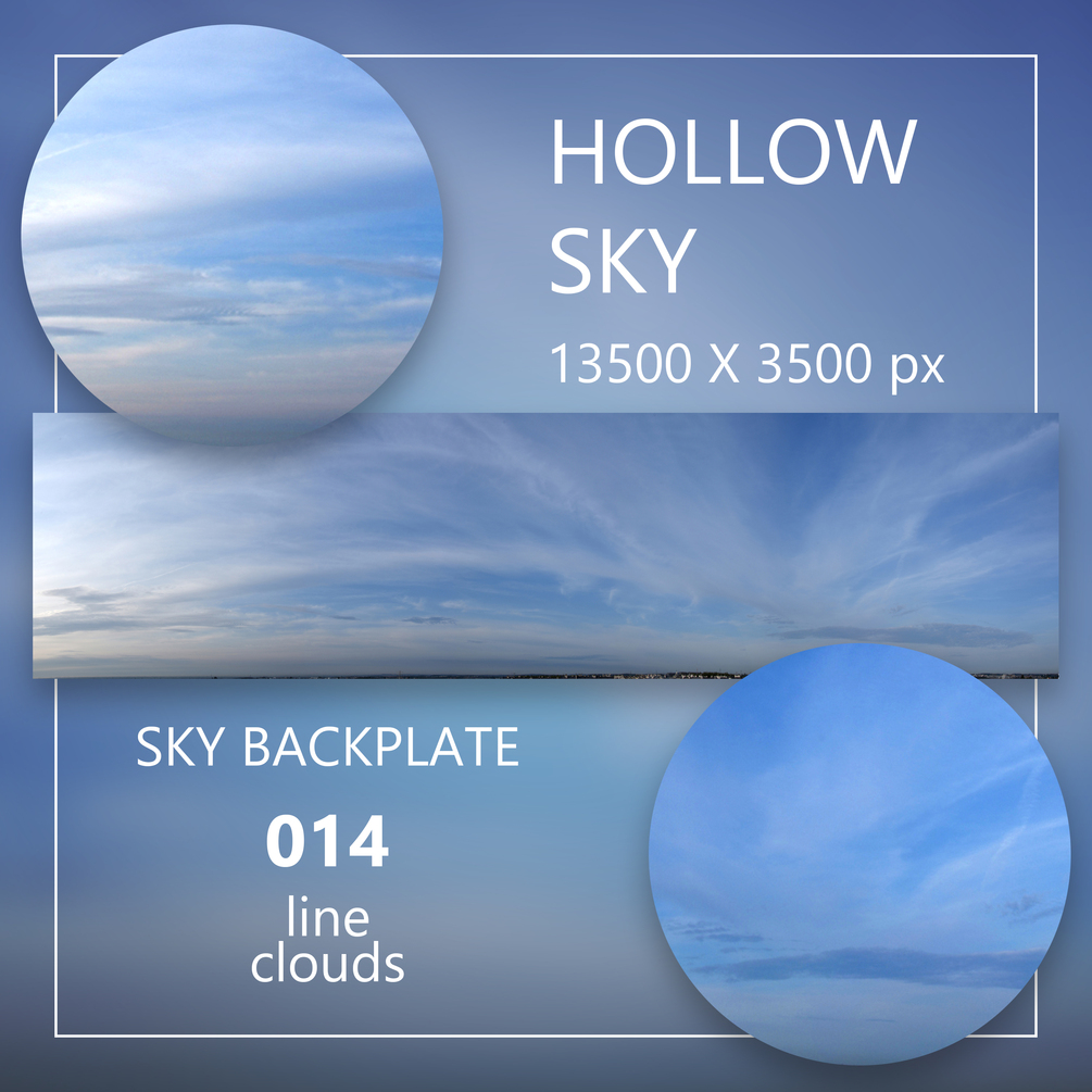 Sky Backplate 014 - Line Clouds