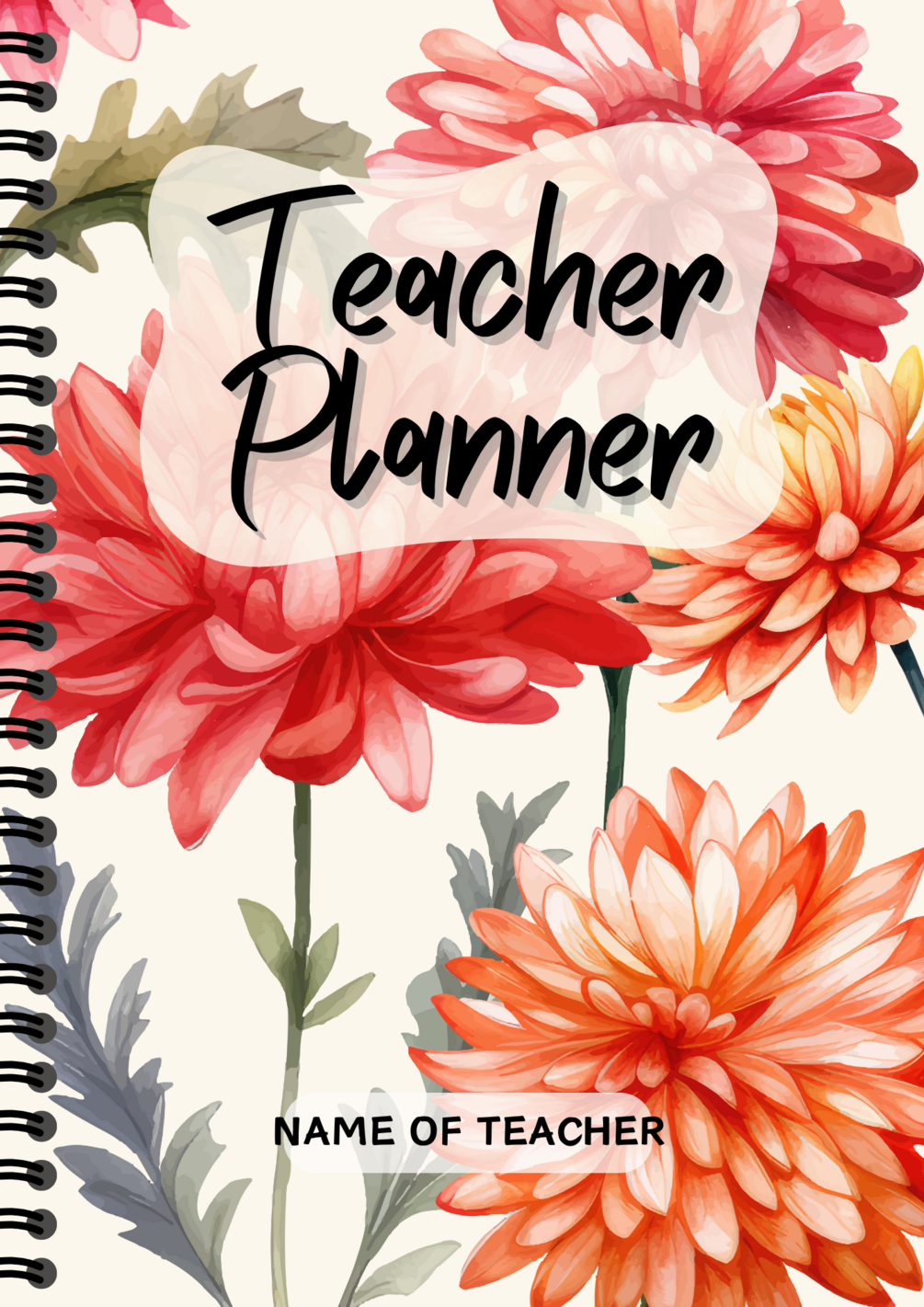 FLOWER TEACHER'S PLANNER