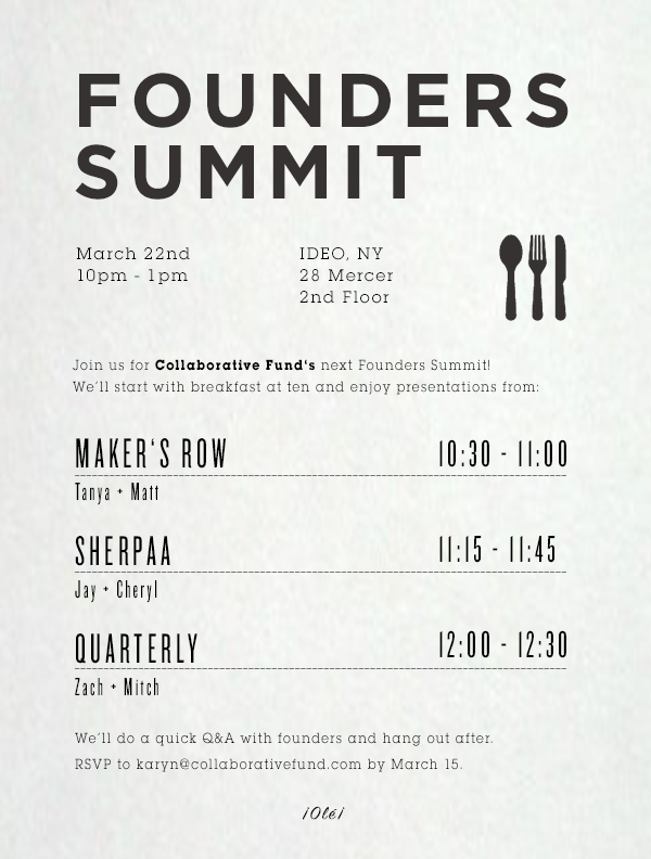 Founders Summit II