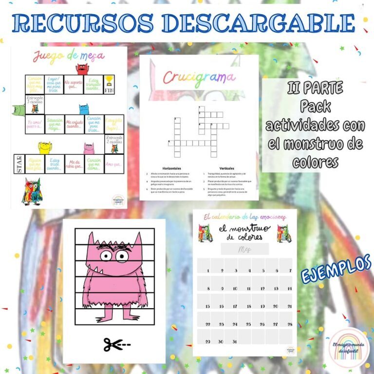 Pack Actividades El Monstruo de Colores (II PARTE)