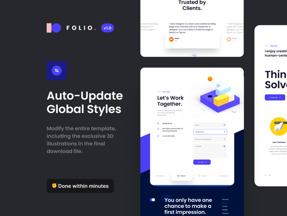 Folio: Designer Portfolio Kit
