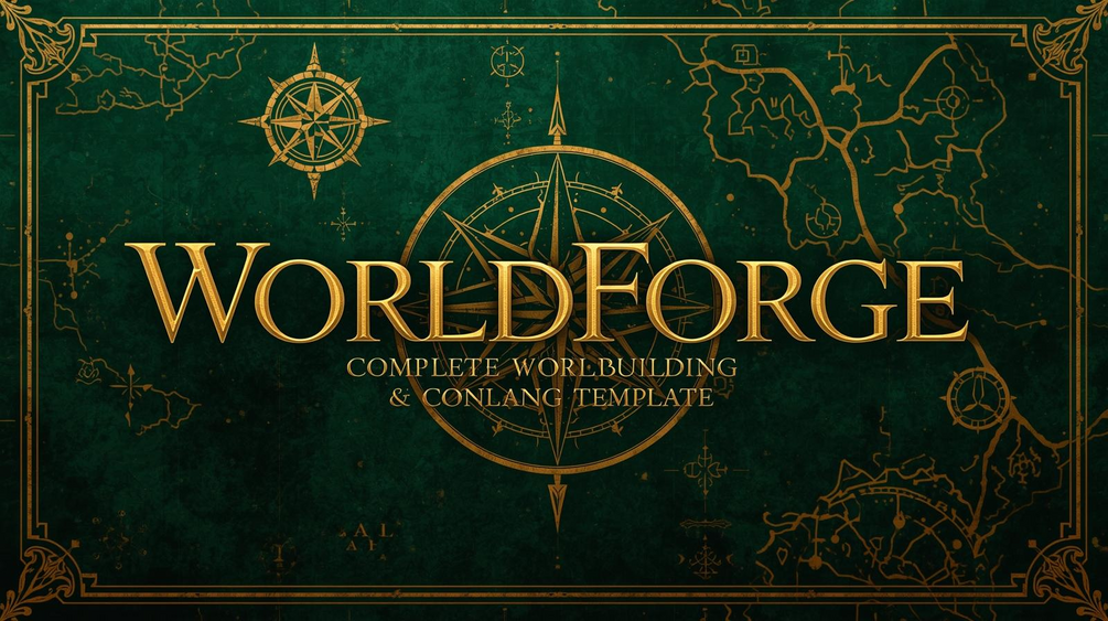 WorldForge - Complete Worldbuilding & Conlang Notion Template