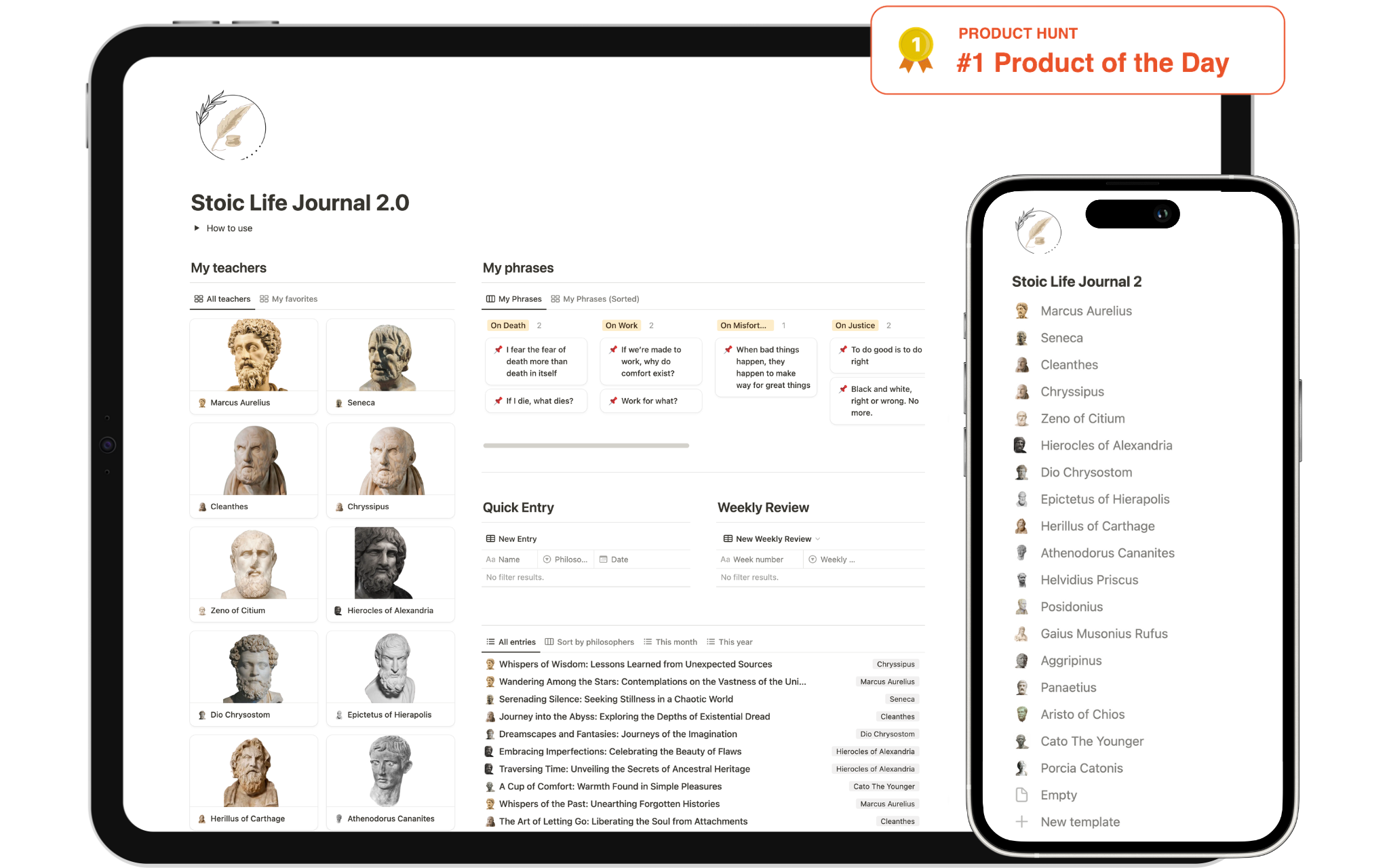 18+ Stoic philosophers in your pocket - Pascio