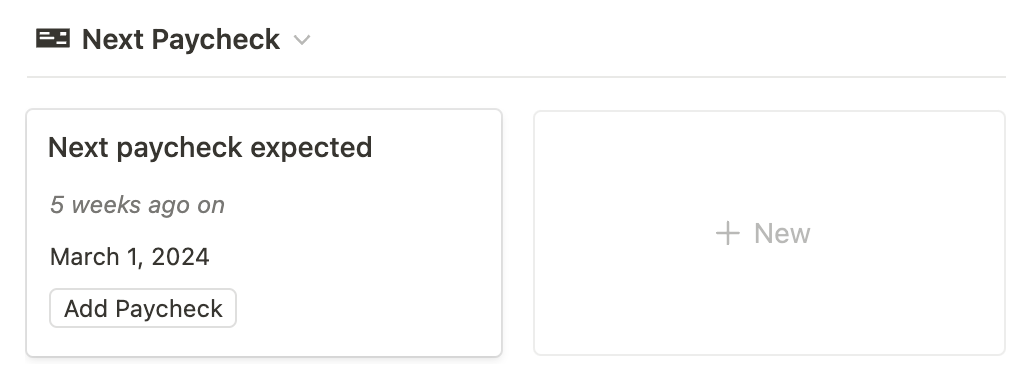 Personal Finances Notion Template