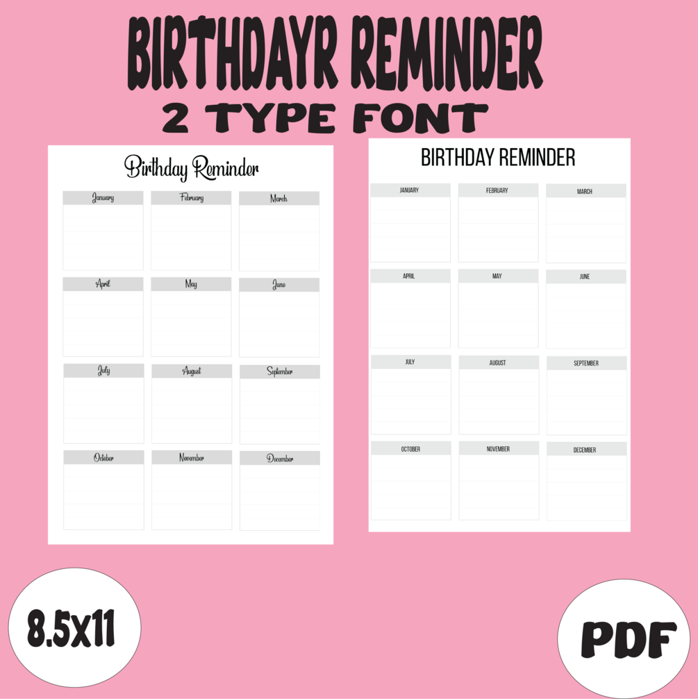 birthday reminder
