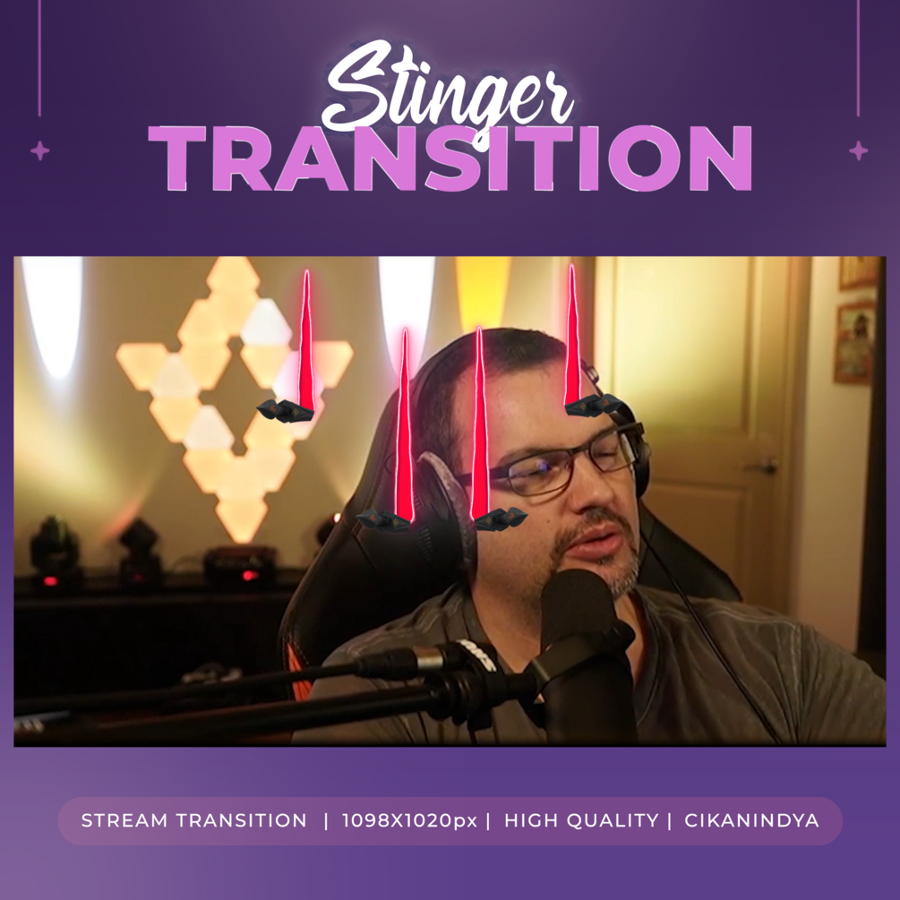 Animated Stinger Transition Infernal Daggers | Fiery Red Blade Slash ...