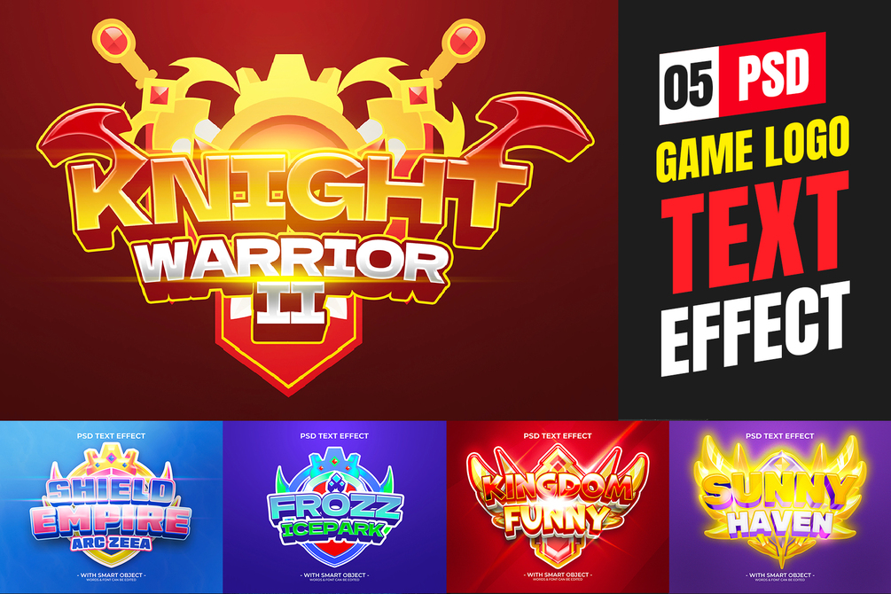 Game Cartoon Editable Photoshop Text Effect