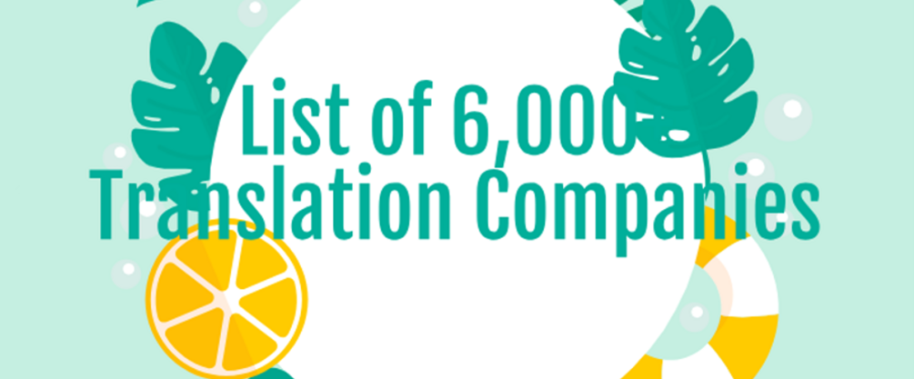 List of 6,000+ Translation Companies