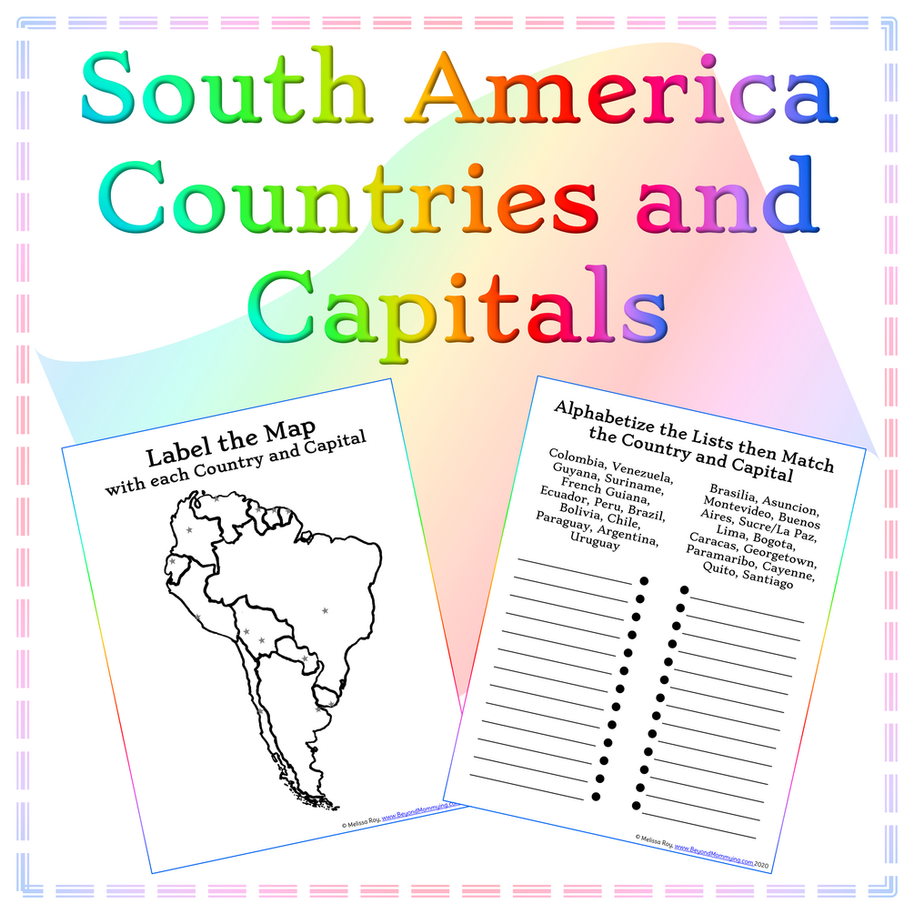South America Countries and Capitals