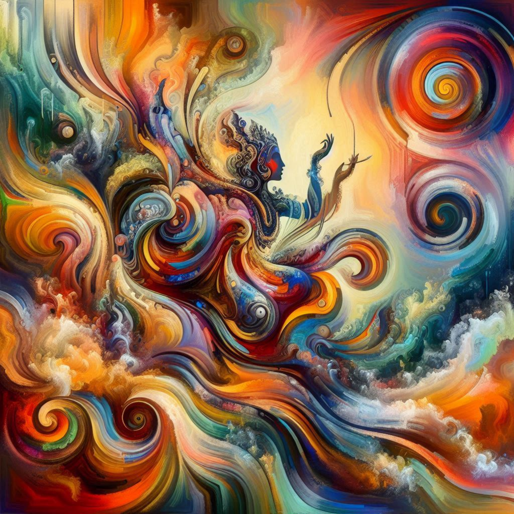 🎨 Divine Creations: Abstract Expression Images of Gods # ...