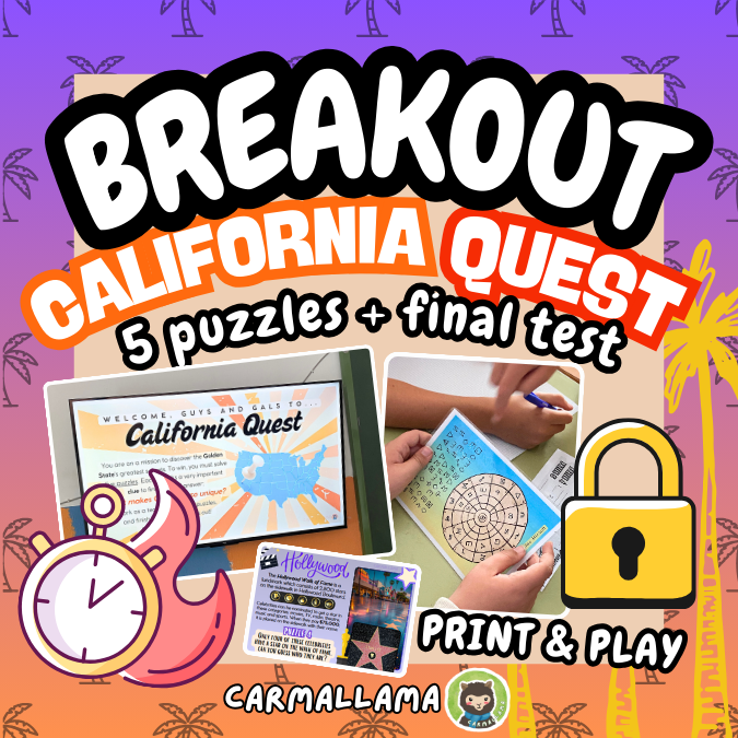 Breakout - California Quest! 1º-2ESO