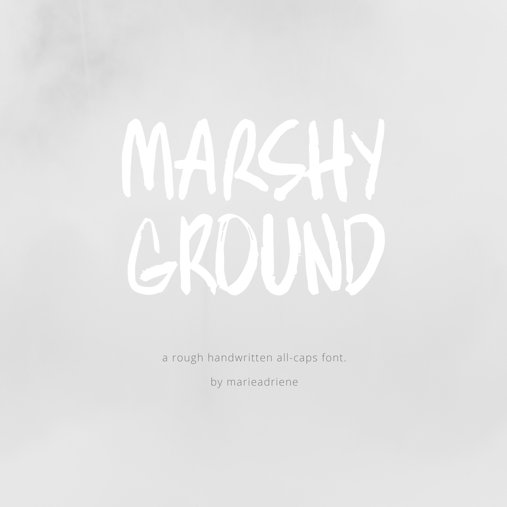 Marshy Ground - Rough Handwritten Font