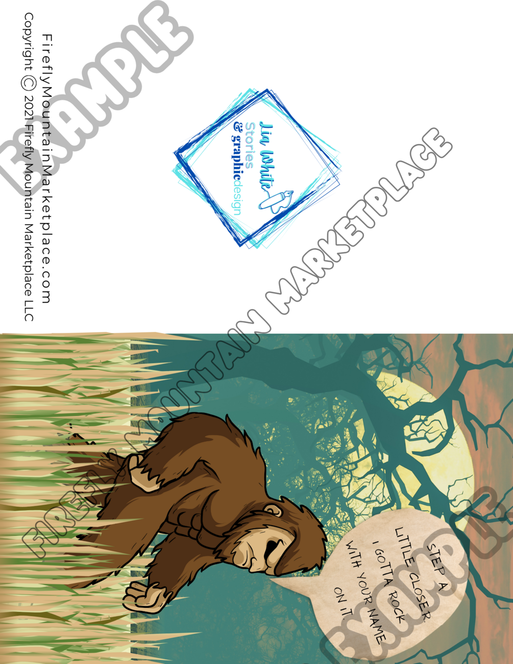 Bigfoot "Step A Little Closer " Digital Card
