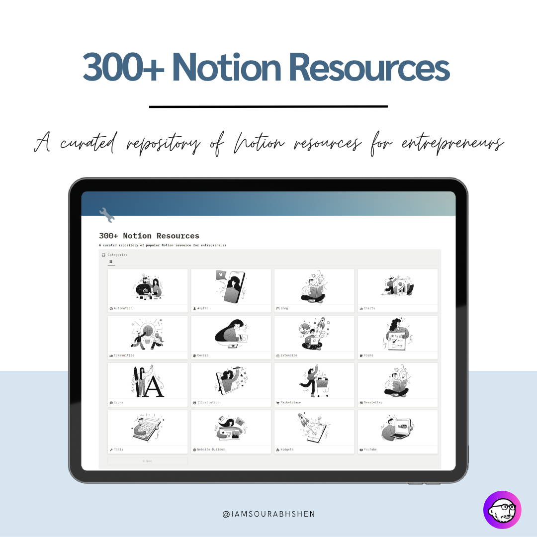 Want to Supercharge your Notion journey 🚀 - iamsourabhshen