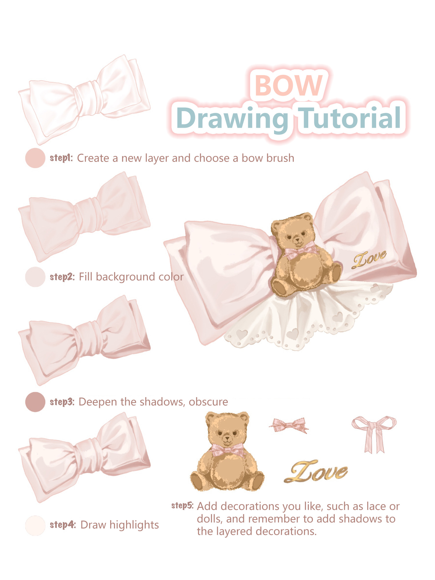 Bow & Ribbon Brushes for Procreate – Decorative Knot and Accent Brushes ...
