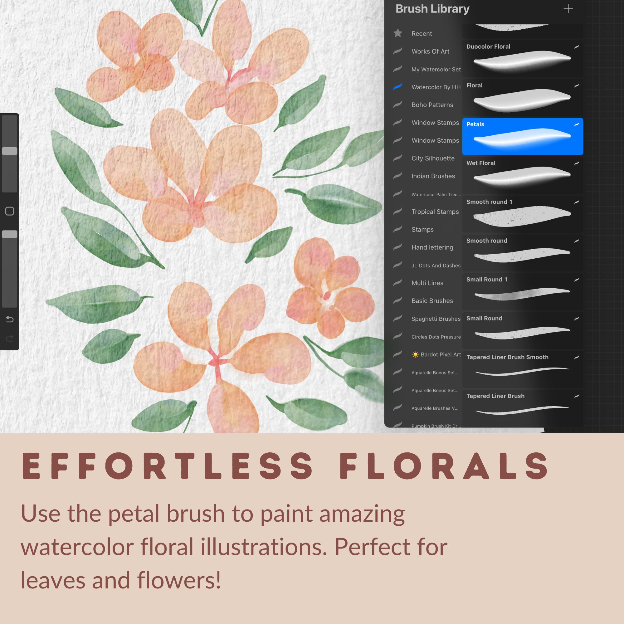 60 watercolor Procreate brushes | Watercolor paint brushes for ...