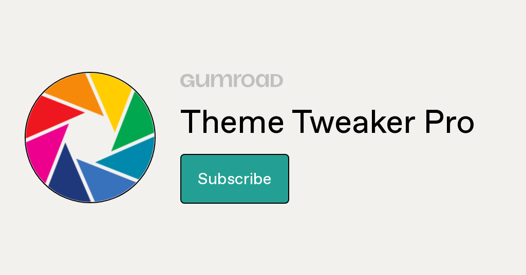 Theme Tweaker Pro