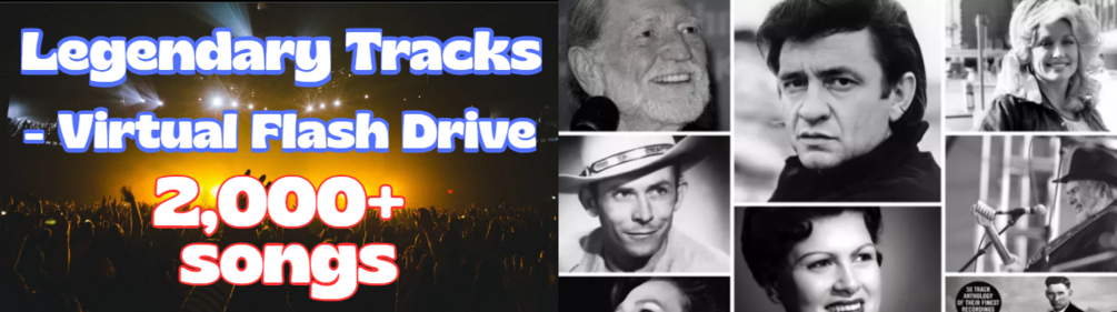 2.000+ Legendary Country Tracks - Virtual Flash Drive
