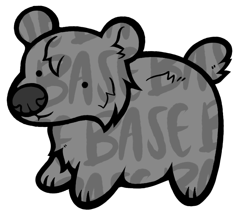 [P2U] bear base || PNG + PSD