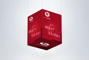 Cube Hanging Banner Sign *Dice*