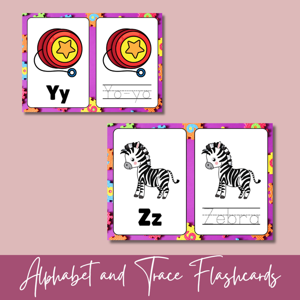 Alphabet Flashcard, Abc tracing Flashcard, Teacher and school material ...