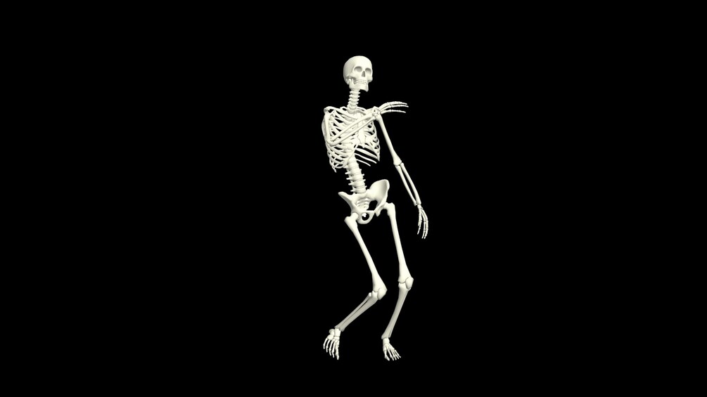 Skeleton Dancing 3D model Version #18 - Jazz Dancing