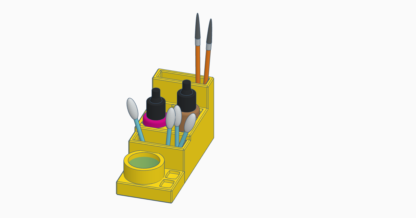 Paint tray desk buddy - 3D Digital (STL) File