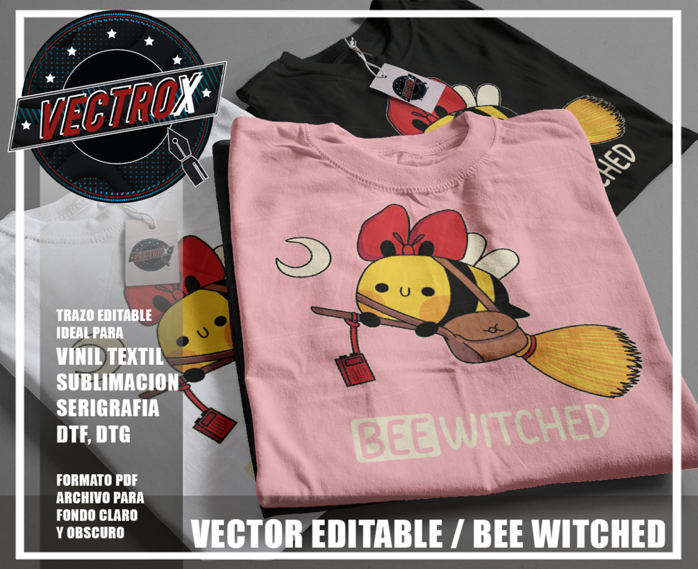Vector Editable - Bee Witched