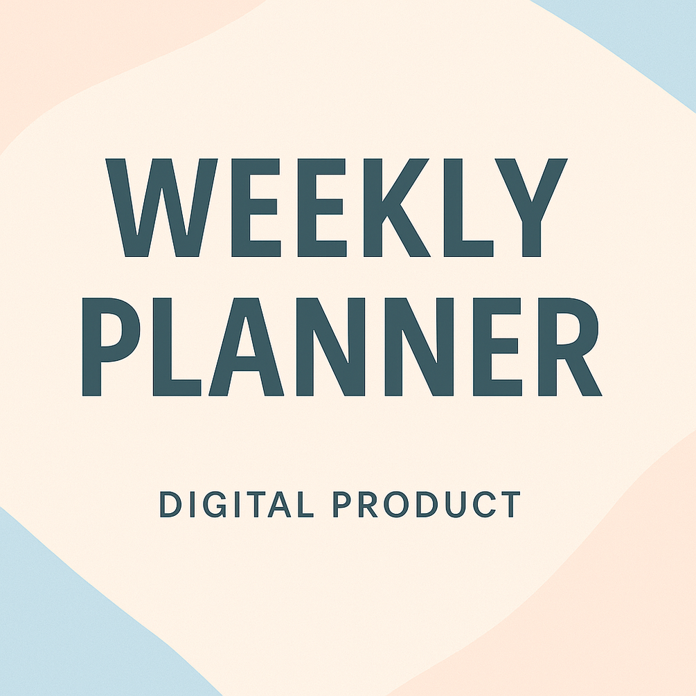 Weekly Focus Planner – Canva Template