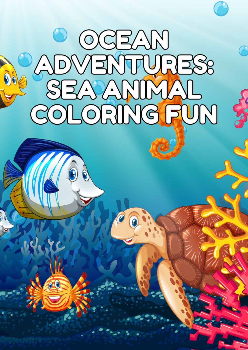 Ocean Friends: A Sea Animal Coloring Book for Kids