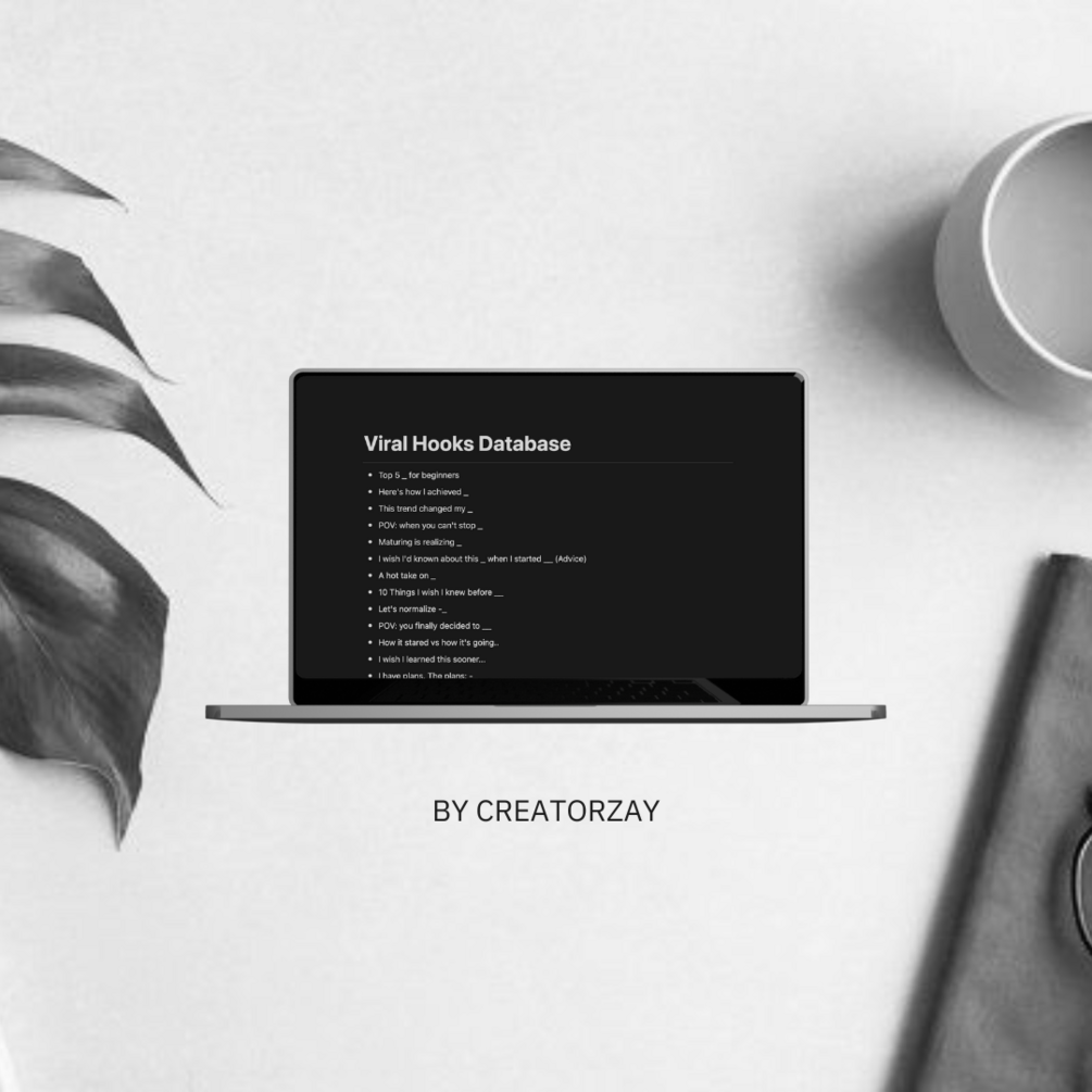 Viral Hooks Database | 70+ Hooks to go viral!