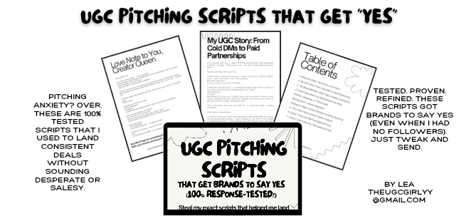 UGC Pitching Scripts That Get Brands To Reply & Say Yes