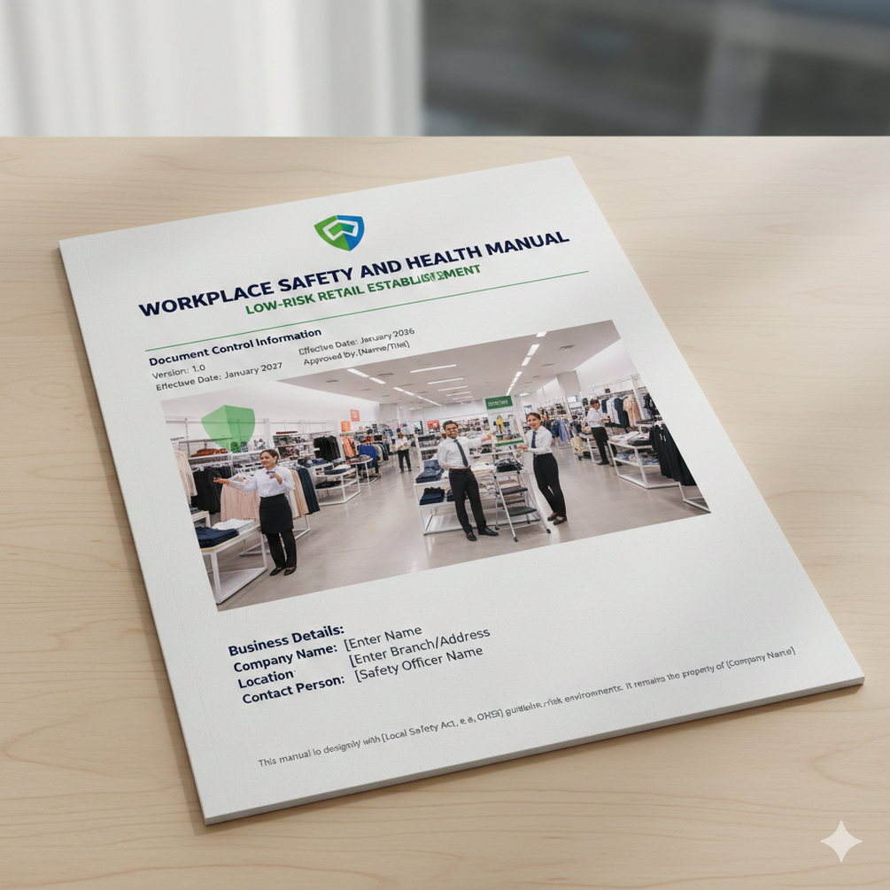 WORKPLACE SAFETY AND HEALTH MANUAL FOR RETAIL INDUSTRY LOW-RISK