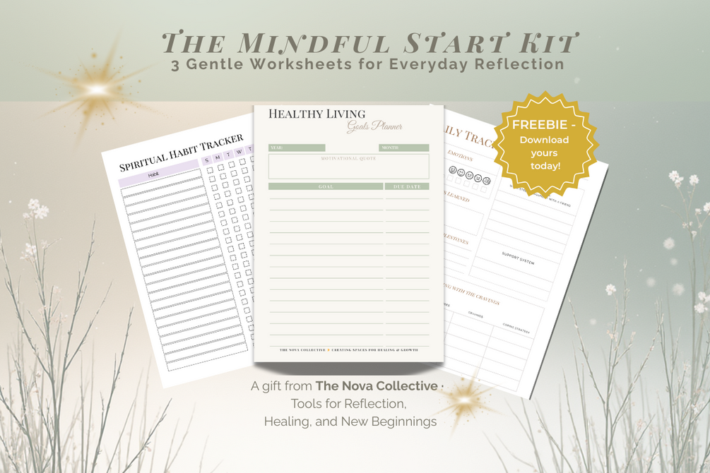 🌿 The Mindful Start Kit: 3 Gentle Worksheets for Everyday Reflection