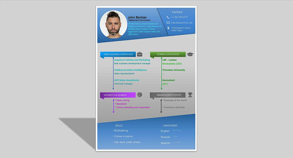 Smart CV - automatic text fields
